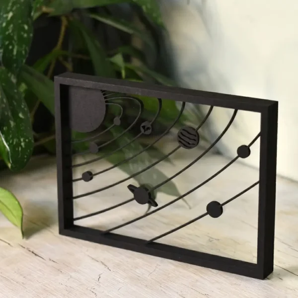 Wooden frame "Floating Frames" - Solar System