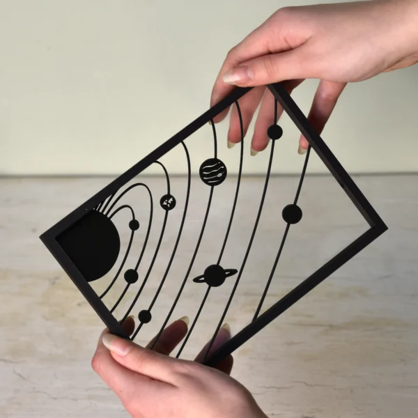 Wooden frame "Floating Frames" - Solar System